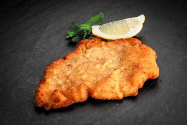 Wiener Kalbsschnitzel - Tellermitte